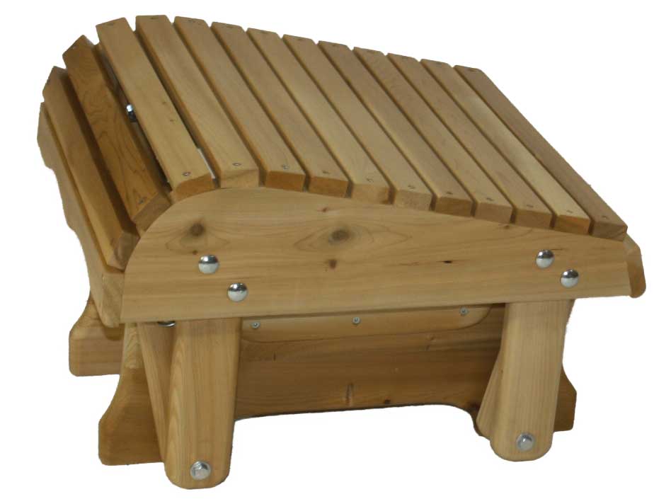 White Cedar Gliding Foot Stool Kits – Oapex Ltd.