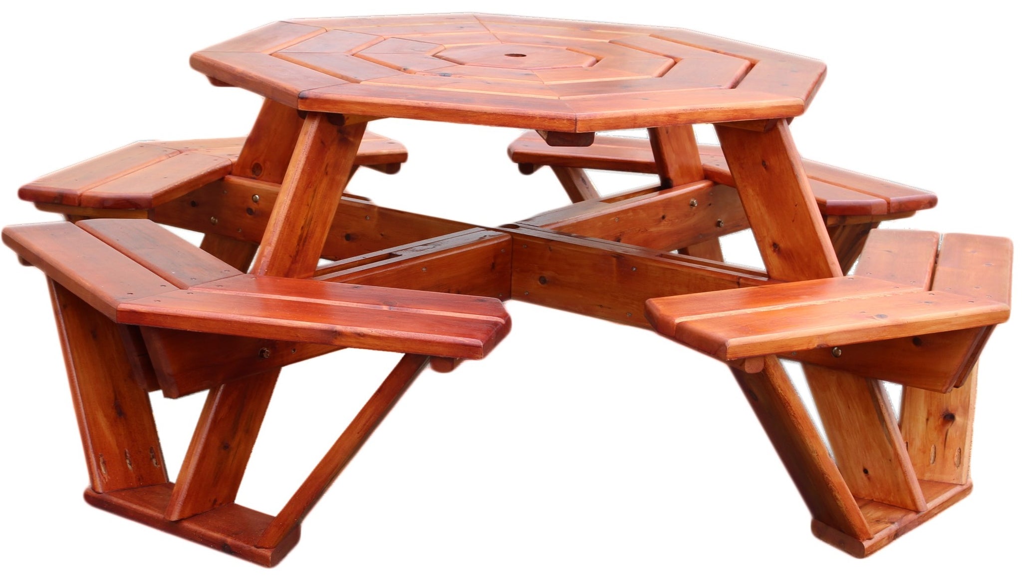 Handcrafted White Cedar Octagon Picnic Table – Oapex Ltd.