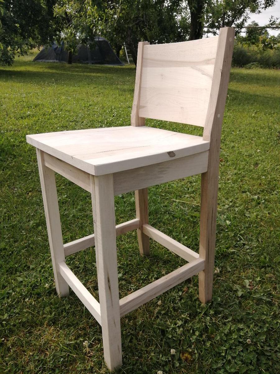 Curved Back Maple Kitchen Bar Stool Kits – Oapex Ltd.