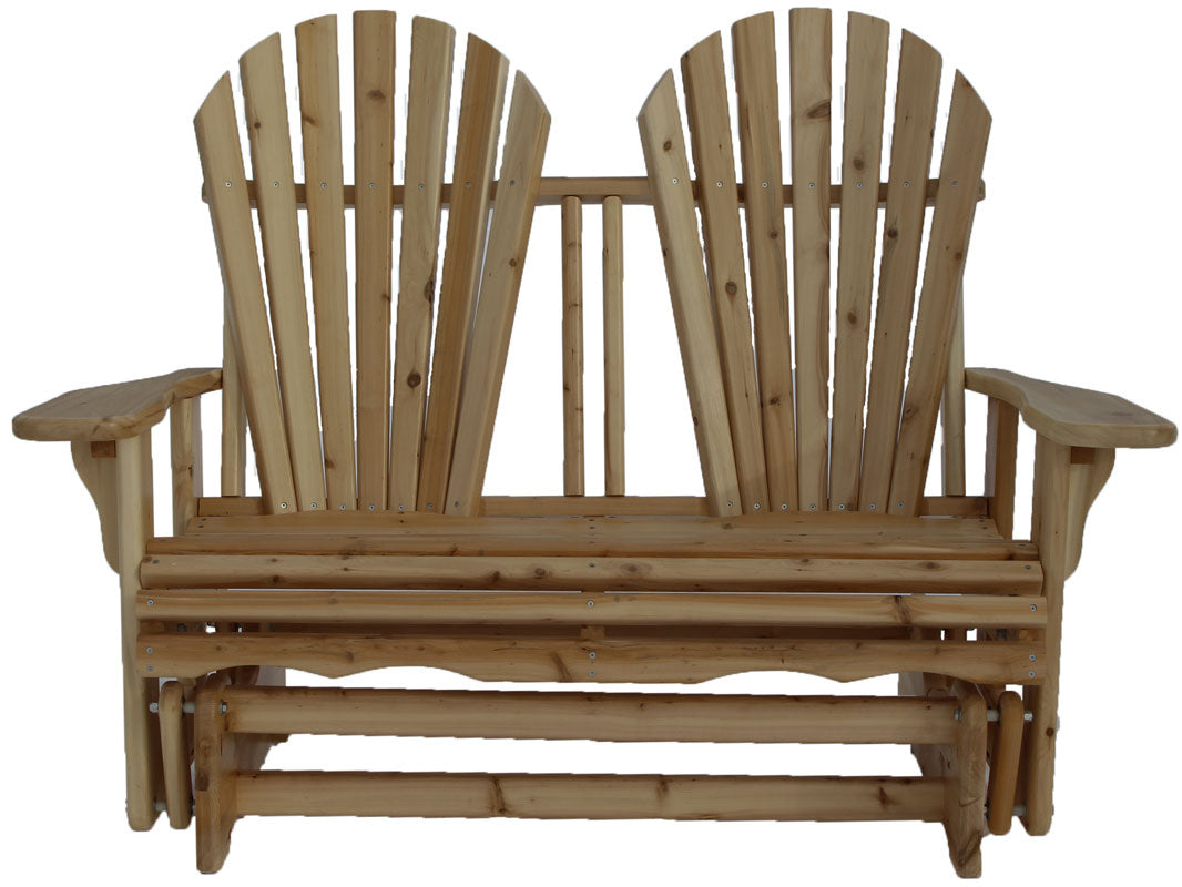 Fan Back White Cedar Glider Bench Kit – Oapex Ltd.